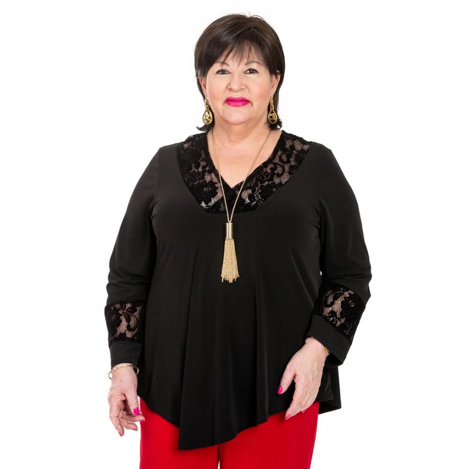 Plus Size Lace Top - Thats Me - The Label by Margo Mott